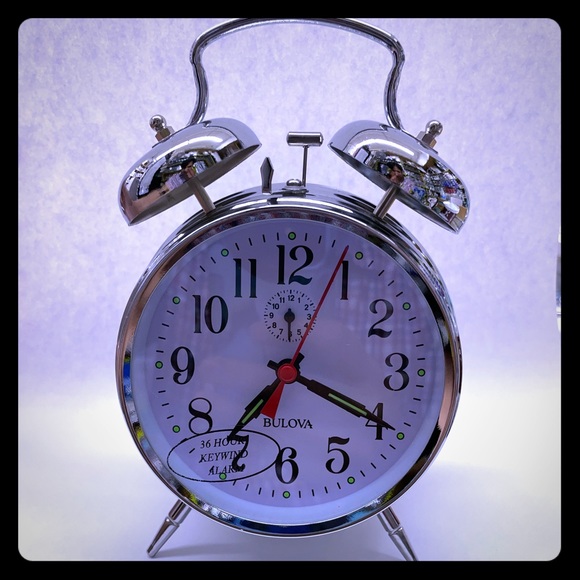 Bulova | Wall Decor | New Bulova Silver Bellman Alarm Clock | Poshmark